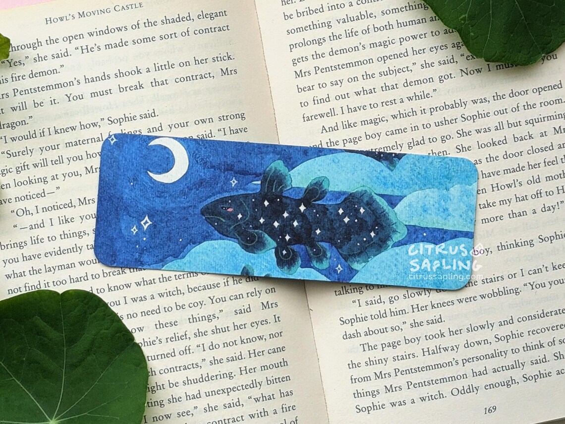 Coelacanth Bookmark Double Sided With or Without Tassel, Deep Sea ...