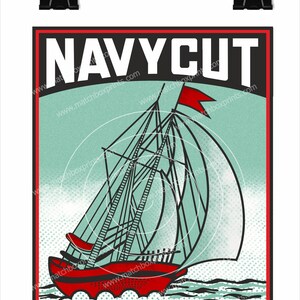 Navy Cut Safety Matches Indian Matchbox Label Art Print + Replica ...