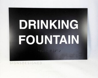 Drinking Fountain Sign - Etsy
