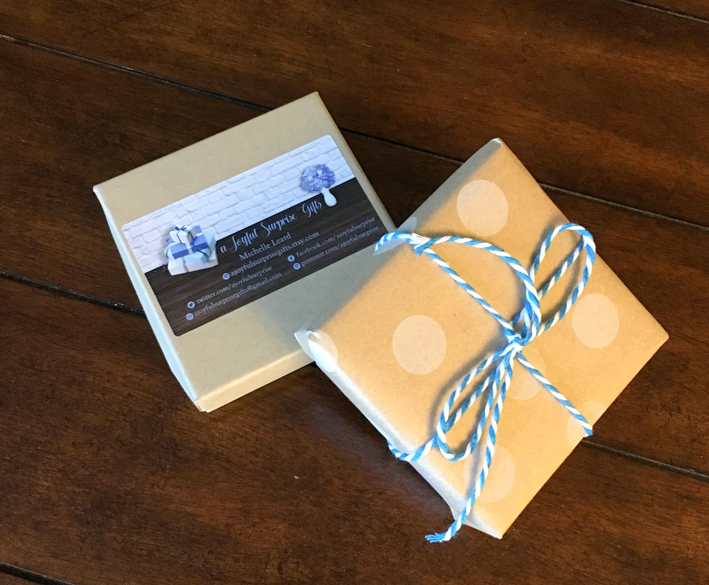 Brown Kraft Gift Box Add on Note for Present Jewelry Box - Etsy