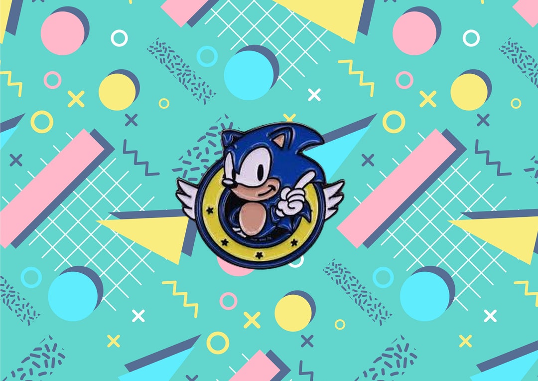 Custom Sonic Character Enamel Pin Badge Video Game Logo Sega Great Gift ...