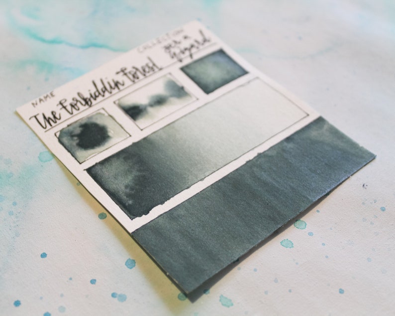 Handmade Watercolor Paint- Shimmer Dot Card Sample (yer a Wizard ...