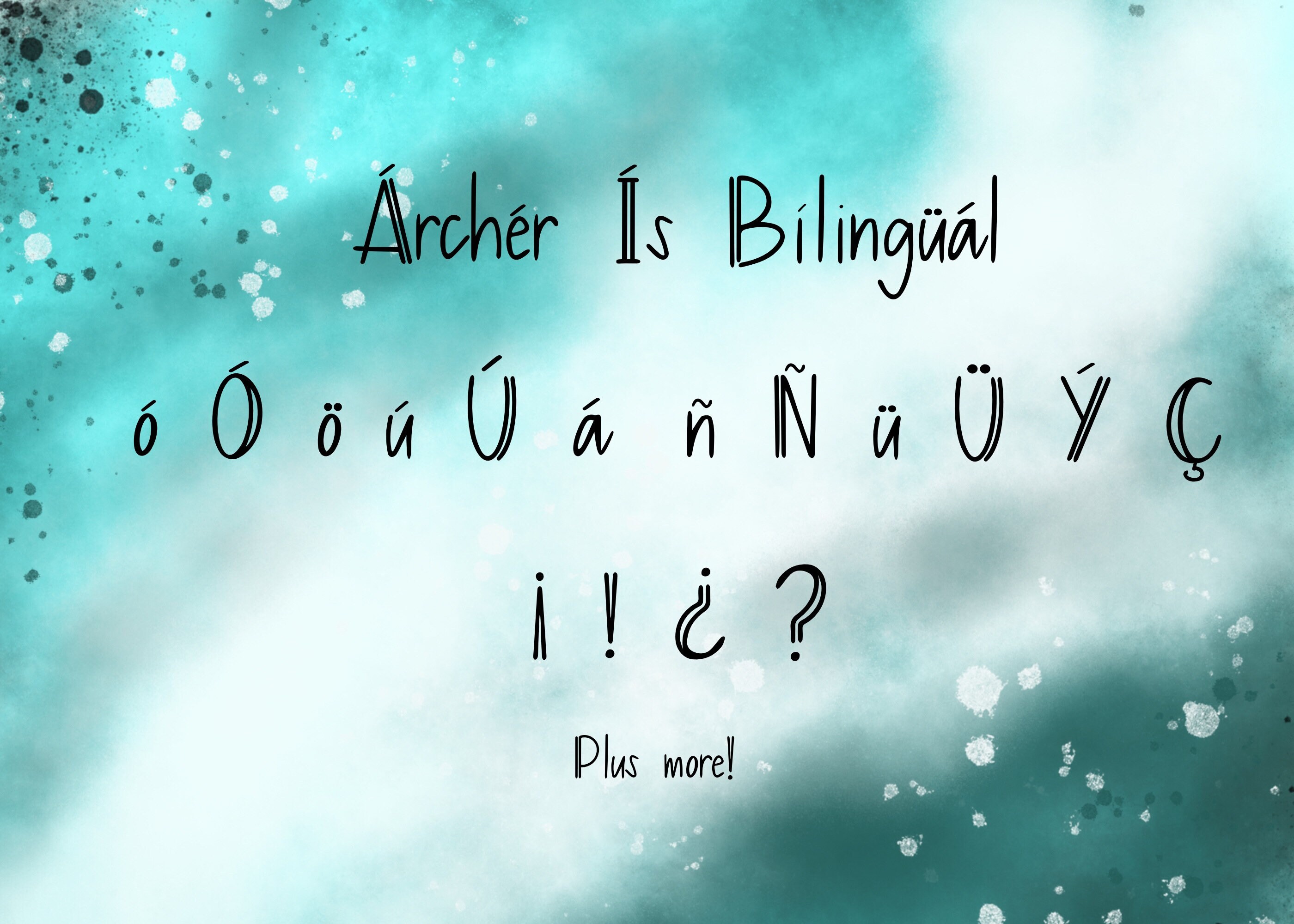 Archer Sans Serif Font With Symbols (digital Download) - Etsy