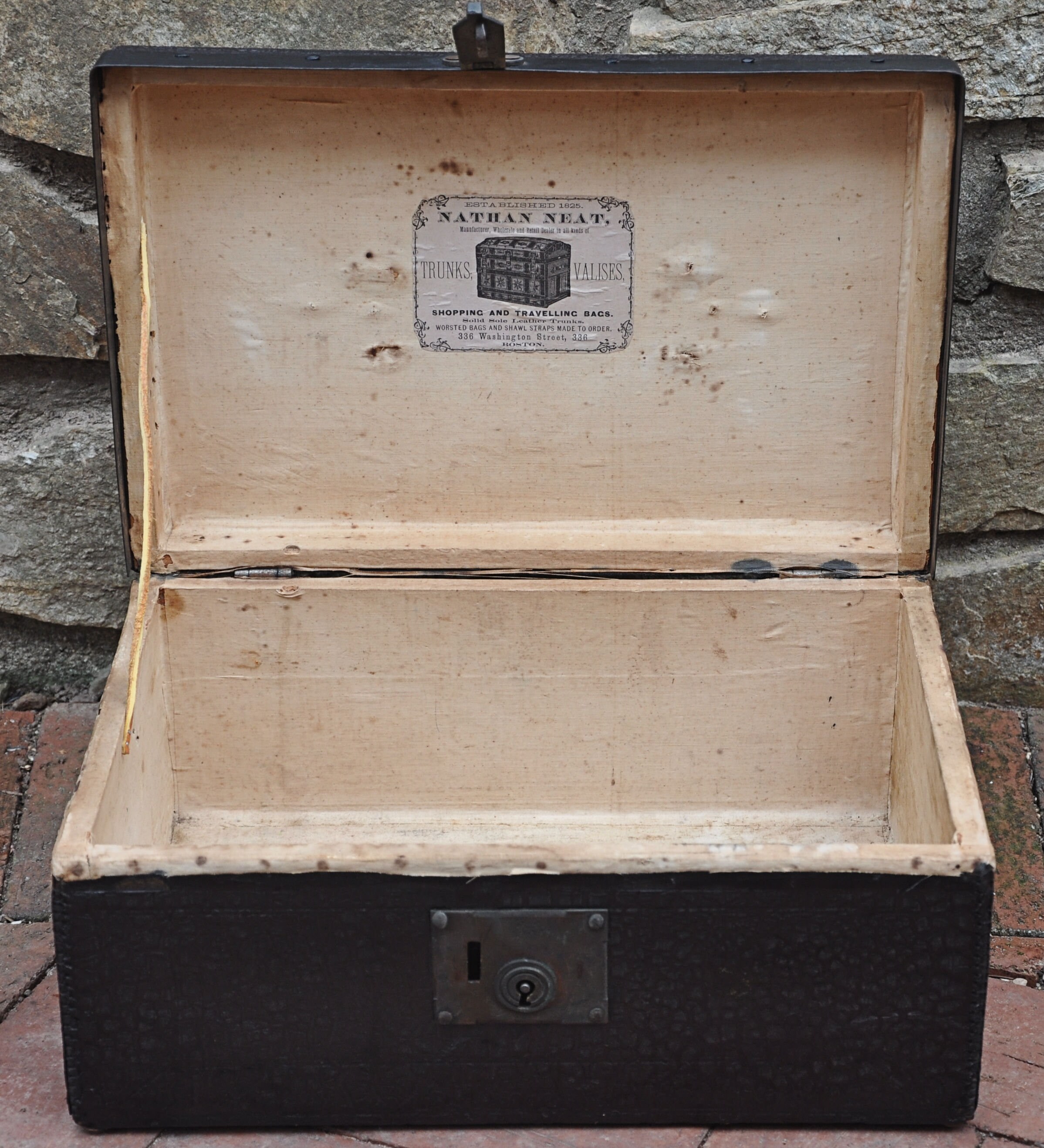 Historic Boston's Nathan Neat Antique Document Case W/original Maker's ...