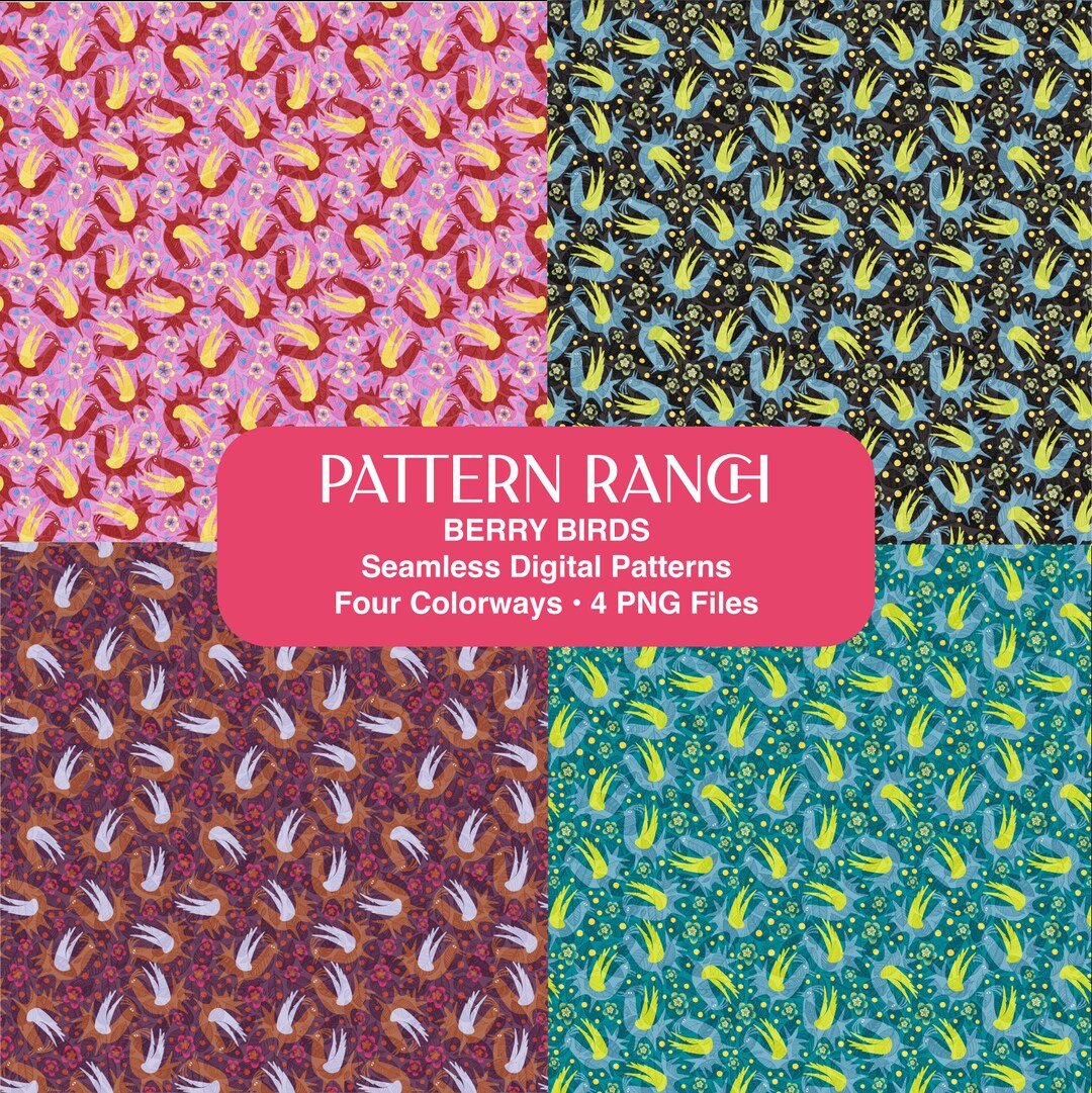 Instant Download, Seamless Pattern, Textile Pattern, POD Pattern Ranch ...