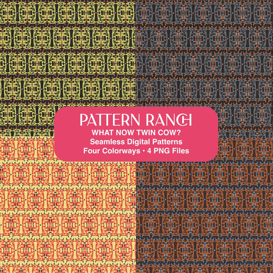 Instant Download, Seamless Pattern, Textile Pattern, POD Pattern Ranch ...