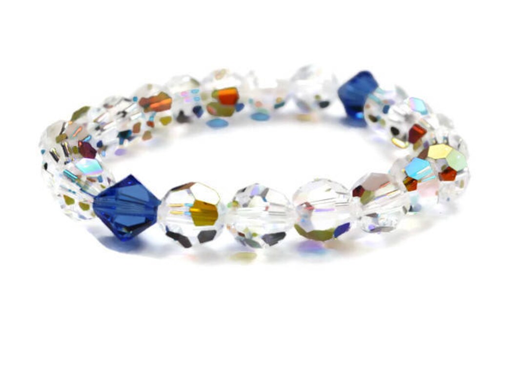 Swarovski Crystal Bracelet Choose Your Color - Etsy