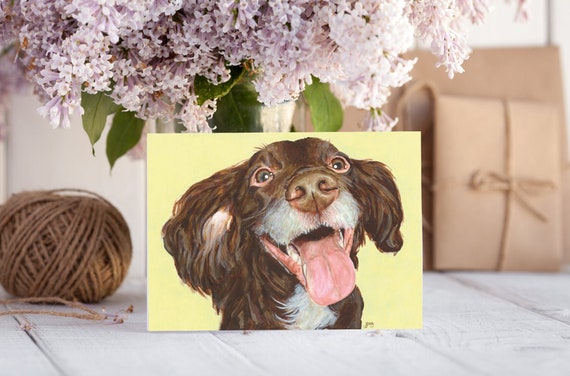 Cocker Spaniel Greeting Card Dog Card Greetings Card Blank - Etsy UK