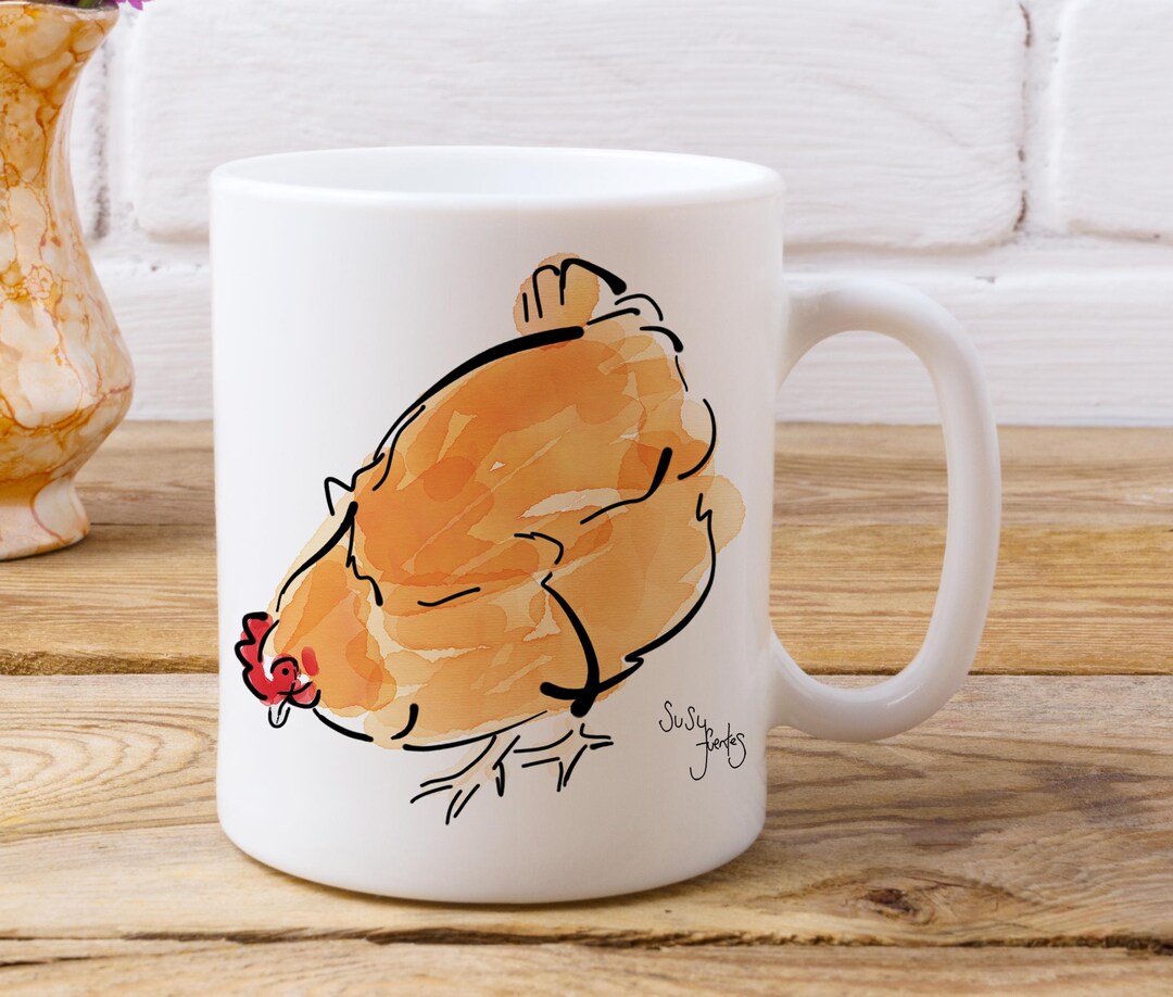 Orpington Hen Mug, Hen Mug, Hen Gifts, Hen Coo Coffee Cup, Orpington ...