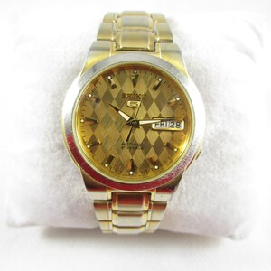Vintage SEIKO 5 Automatic Transparent Back Side 21 Jewels Day-date ...