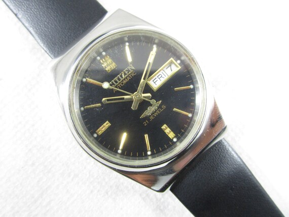 Vintage CITIZEN 21 Jewels Automatic Day-Date Japan Ma… - Gem