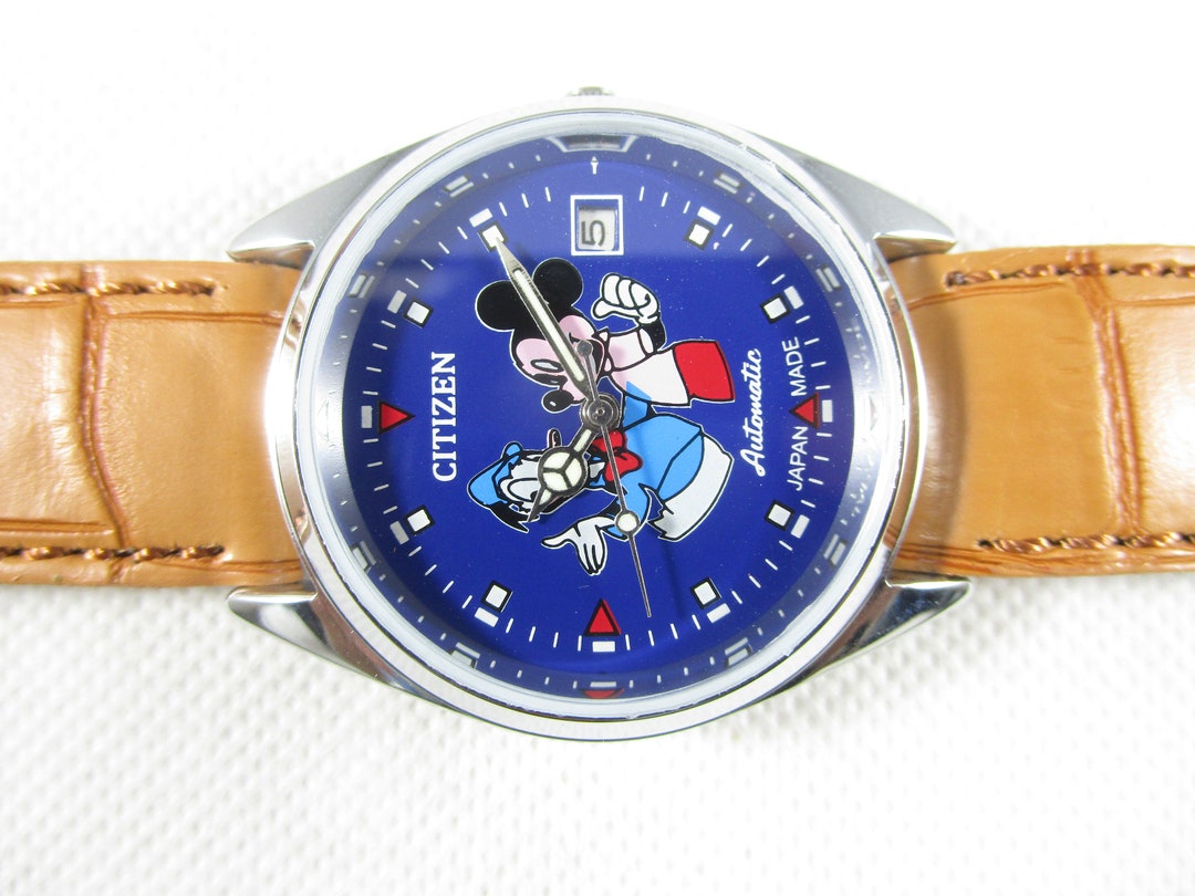 Vintage CITIZEN CARTOON Automatic Date Pre-owned Japan Men's Wrist Watch Z814 - Etsy