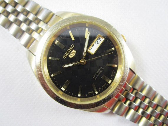 Vintage SEIKO 5 Automatic Transparent back side 21 Je… - Gem