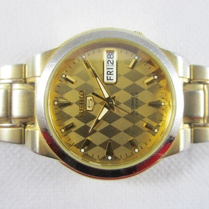 Vintage SEIKO 5 Automatic Transparent Back Side 21 Jewels Day-date ...