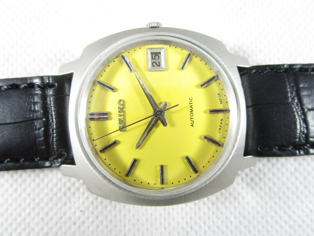 Vintage SEIKO Automatic Date Gent's Japan Made Men's Wrist Watch Z673 ...