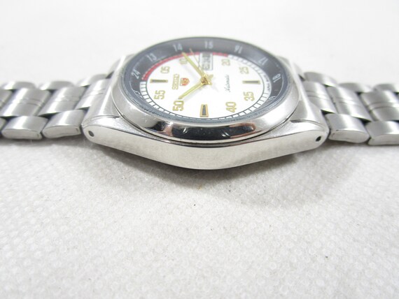 Vintage SEIKO 5 transparent back side Automatic Day D… - Gem