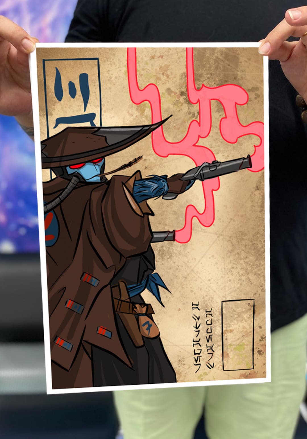 Star Wars Samurai Visions Inspired Cad Bane 11x17” Hand Signed Art ...