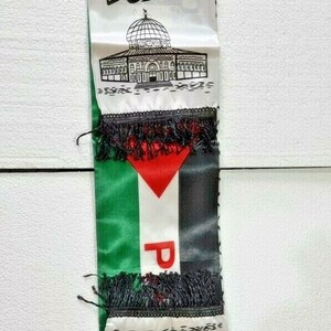 Palestine Silk Flag Neck Scarf With Map of Palestine and Al-aqsa - Etsy