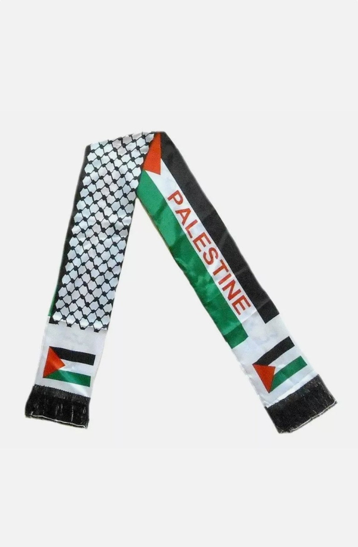 Palestine Flag Neck Scarf Shemagh Jerusalem Capital of | Etsy