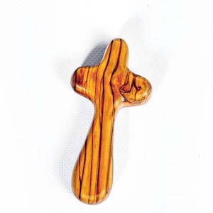Hand Made Olive Wood Comfort / Caring / Prayer / Holding Cross - Etsy