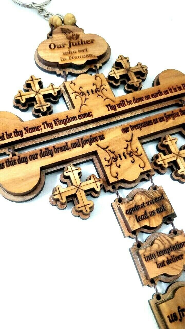 The Lord's Prayer Cross Our Father Prayer Hand Made | Etsy