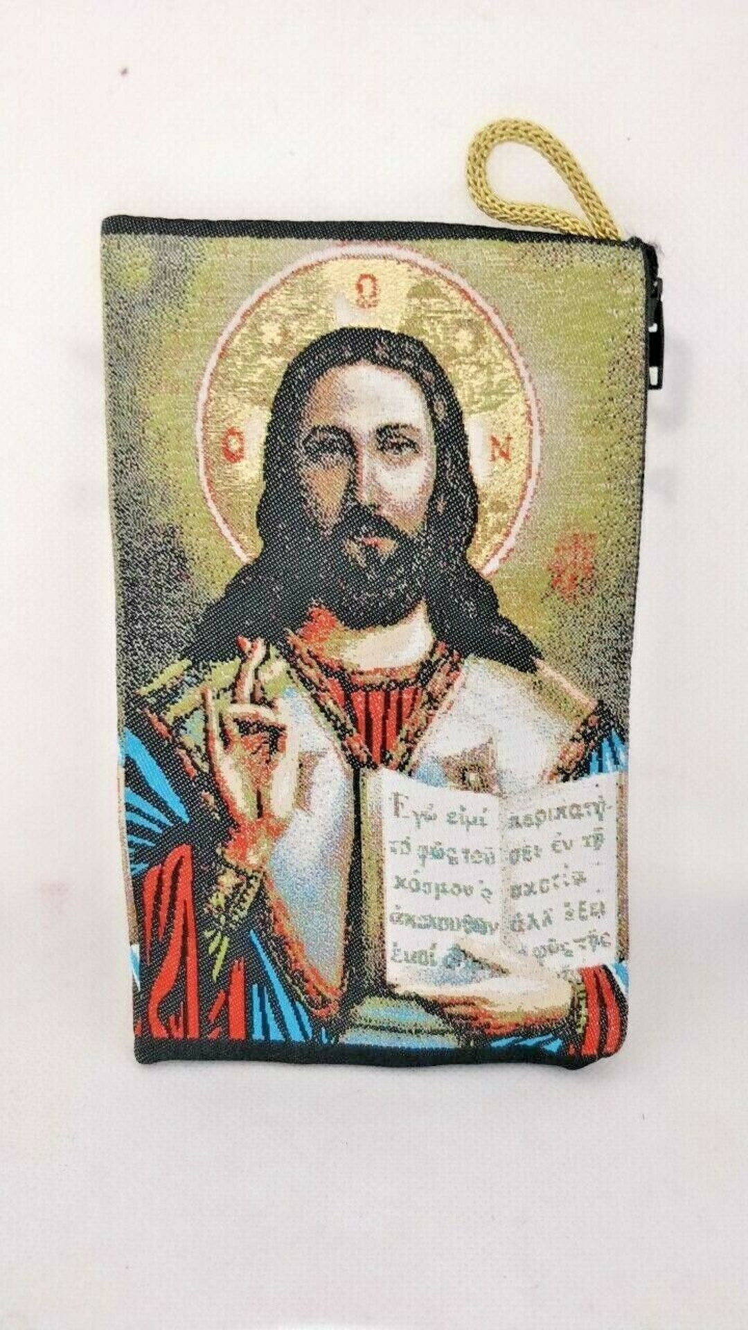 Jesus Christ Tapestry Bag or Purse, With a Zip and Handle/ Great for a ...