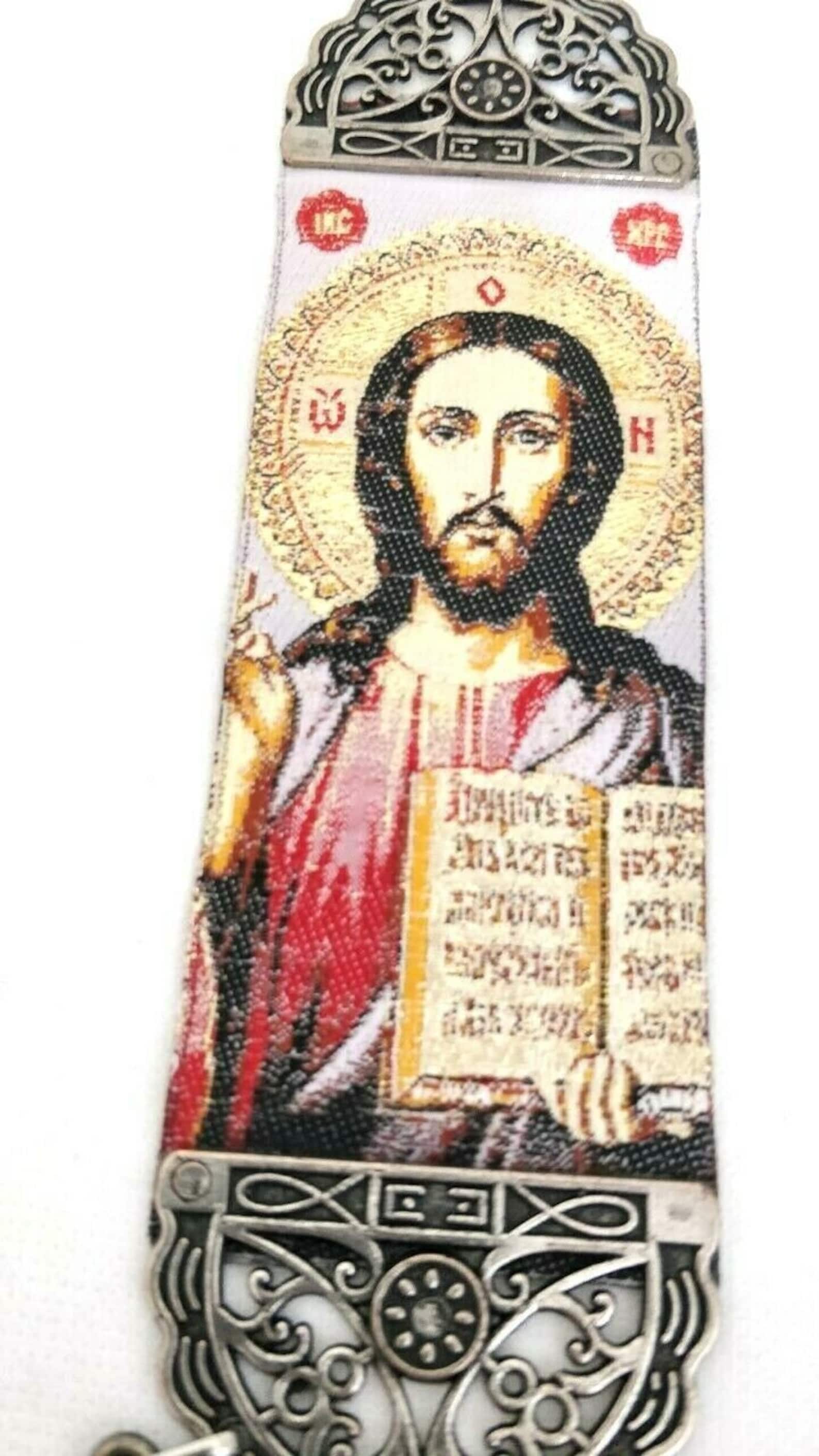 Jesus Christ Fabric Cloth Icon Banner Textile Art Wall / Car - Etsy UK