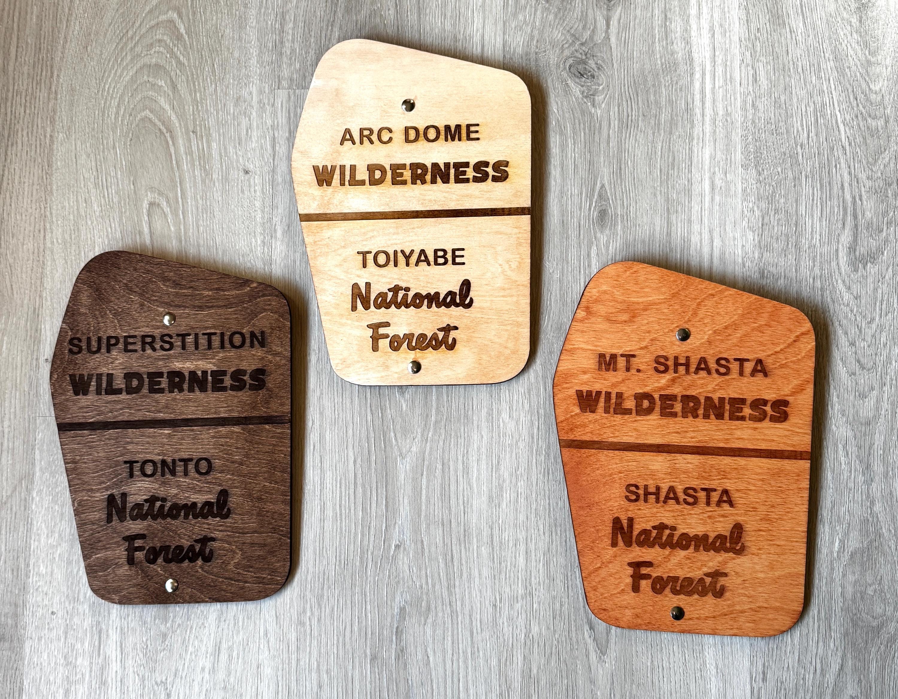 Wilderness Custom National Forest Trail Sign - Etsy