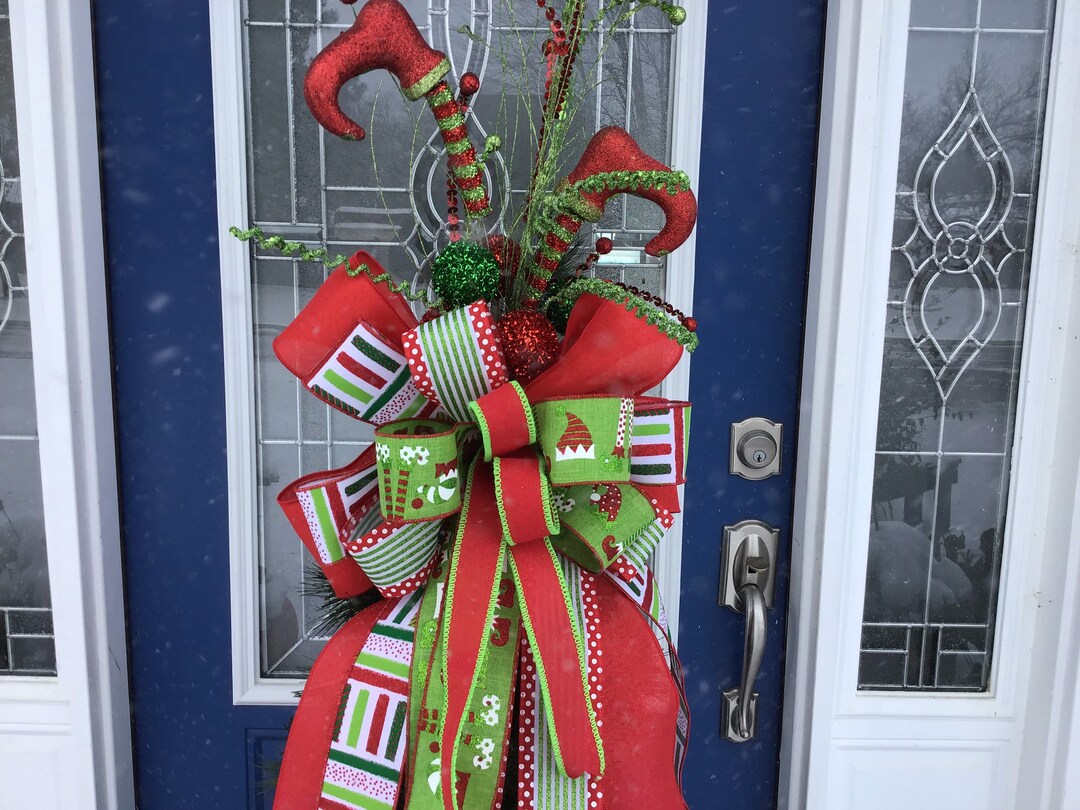 Christmas Elf Tree Topper, Christmas Elf Tree Topper, Elf Decor ...