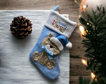 Personalized Baby's First Christmas Stocking - Etsy