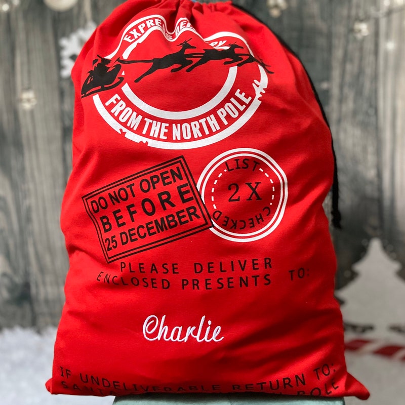 Personalized Santa Sack - Etsy