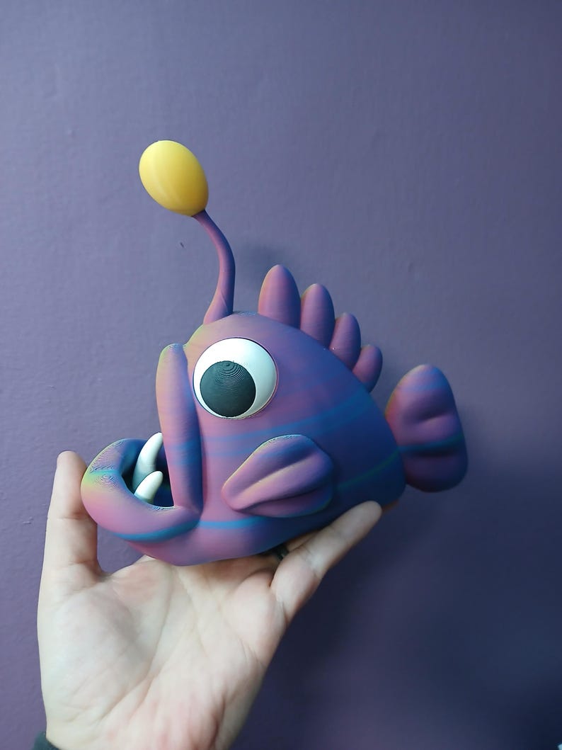 Cute Anglerfish, Angler Fish Sculpture, Deep Sea Creature, Anglerfish ...