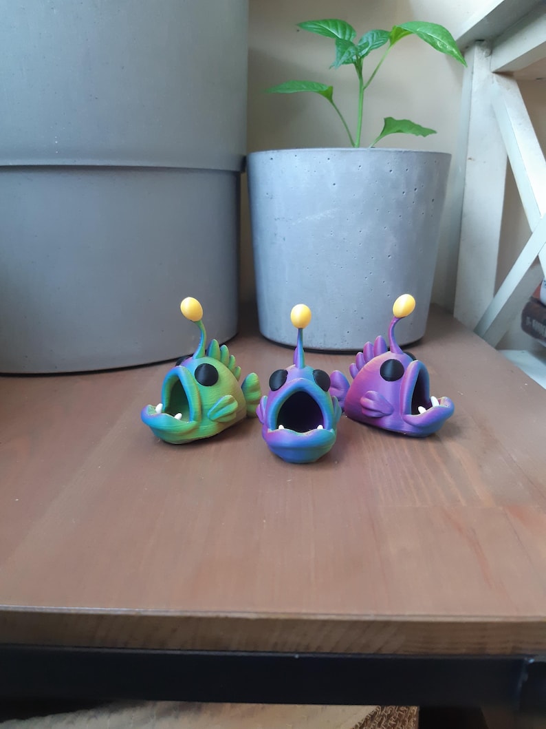 Cute Anglerfish, 3 Pack of Mini, Gift for Bestie, Ocean Themed Gift ...