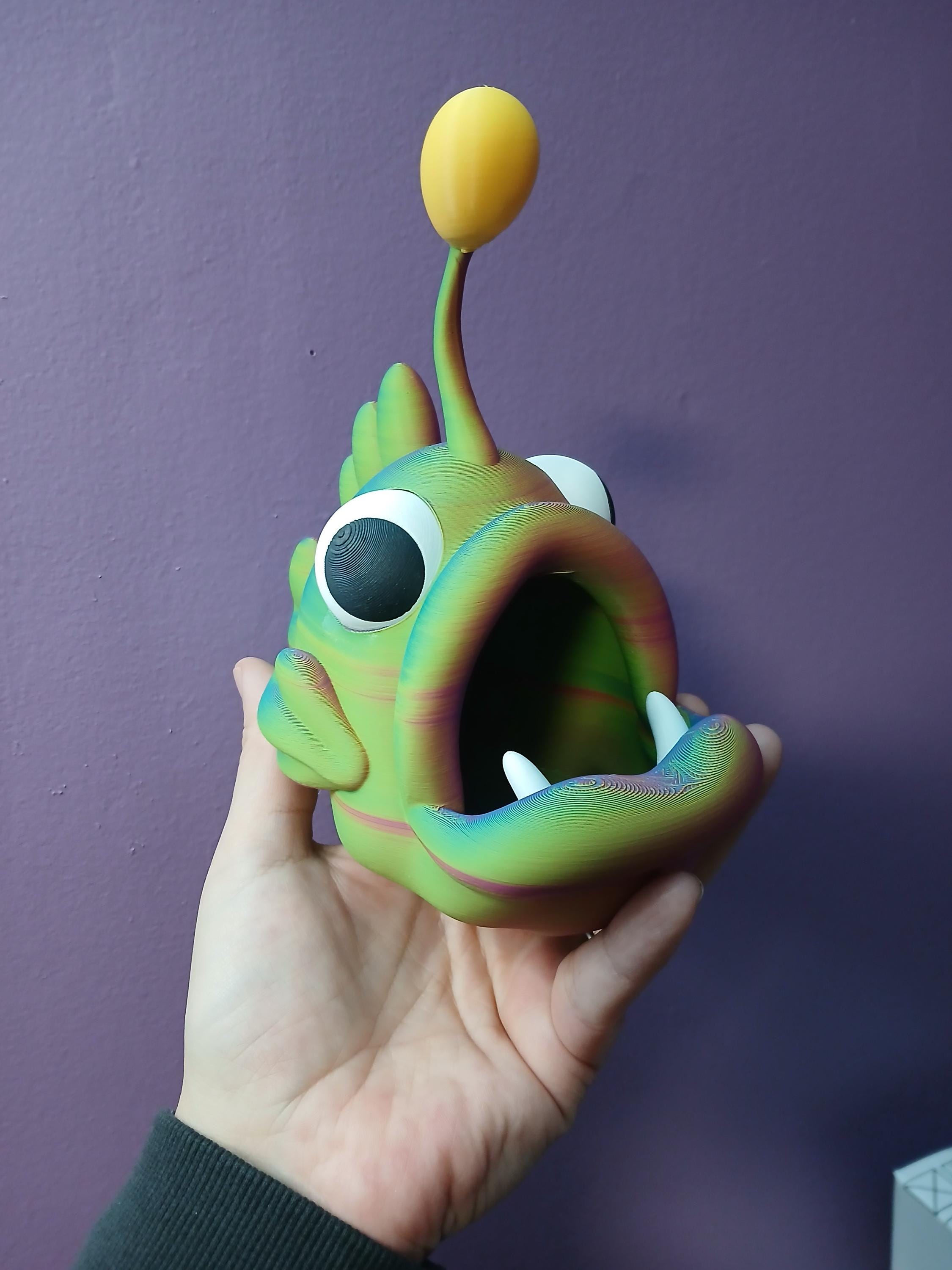 Cute Anglerfish, Angler Fish Sculpture, Deep Sea Creature, Anglerfish ...