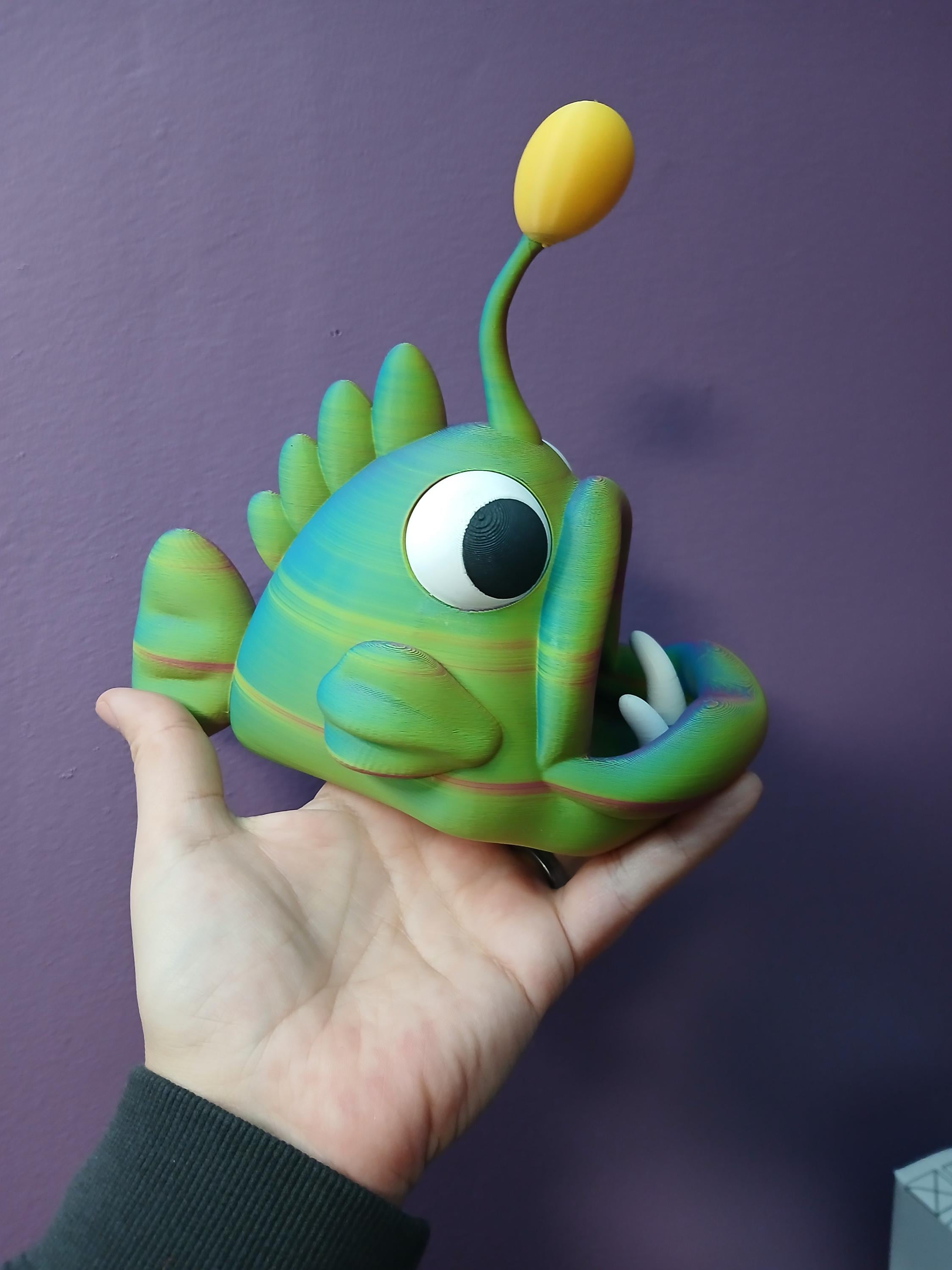 Cute Anglerfish, Angler Fish Sculpture, Deep Sea Creature, Anglerfish ...