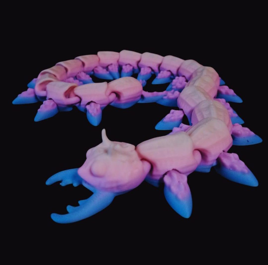 Articulated Centipede, Flexi Centipede, Flexi Toys, Flexi Fidget Toy ...