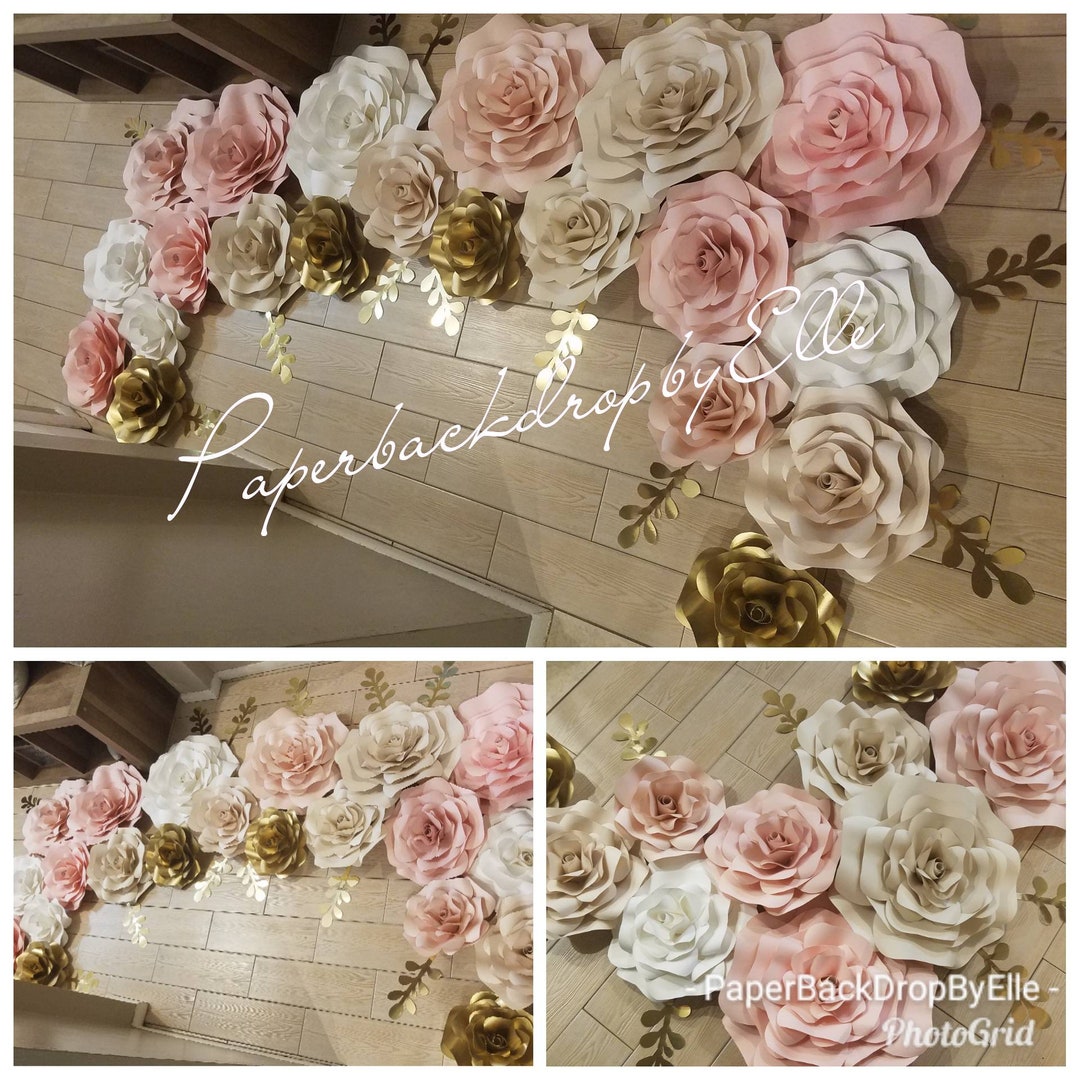 21 Large Paperflower Backdrop Set..special Sale! - Etsy