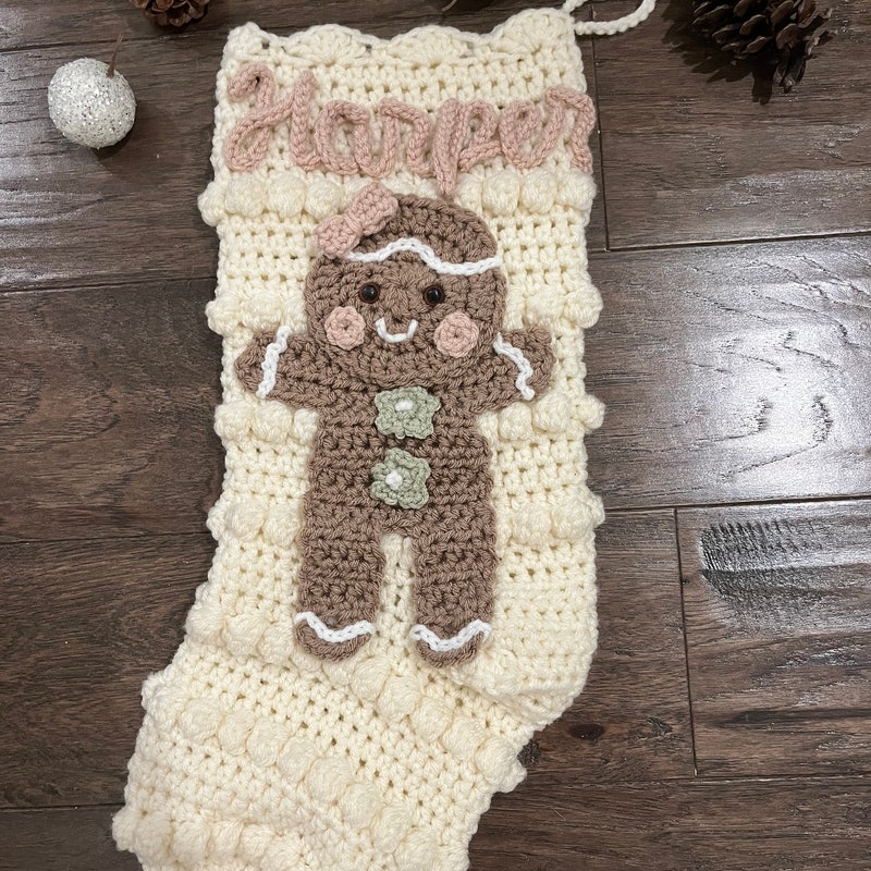 Gingerbread Stocking - Etsy