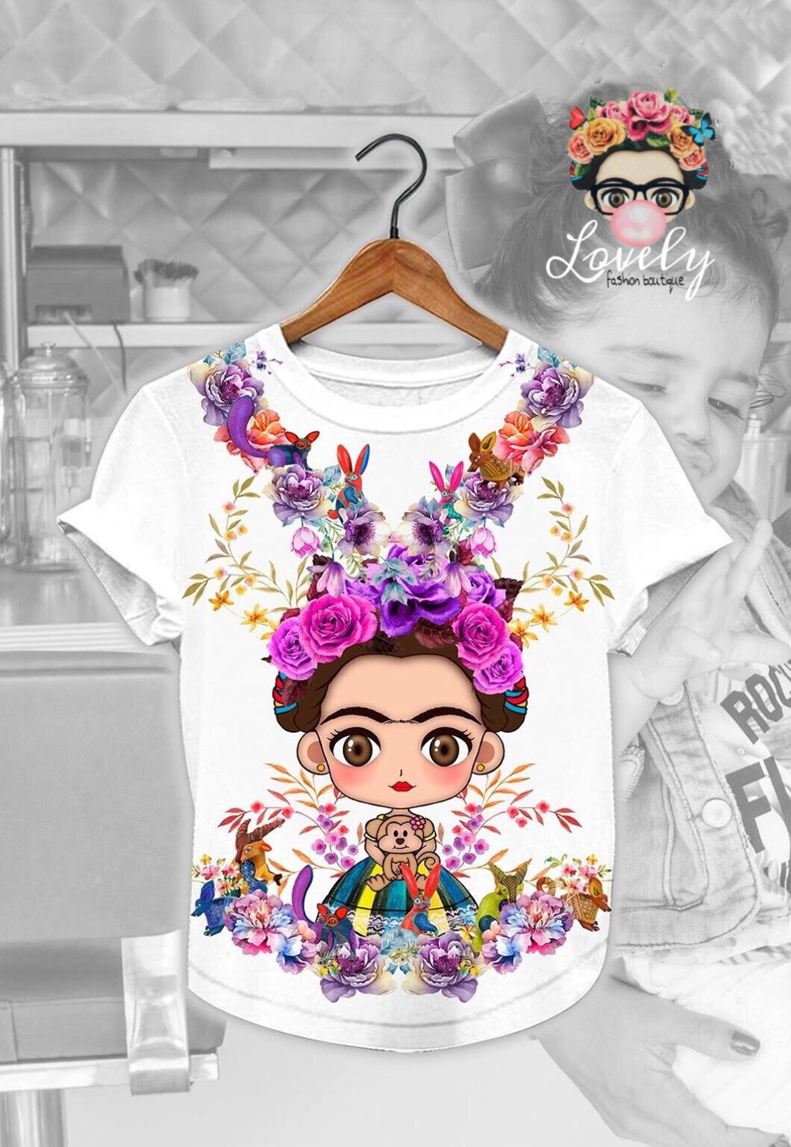 Frida Kahlo Cartoon - Frida Kahlo - Frida - Frida Kahlo Tshirt - Frida ...