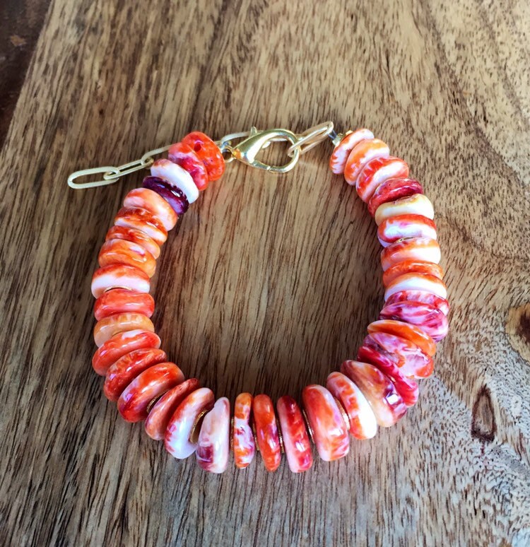 548 Beach Vacation Spiny Oyster Bracelet | Etsy