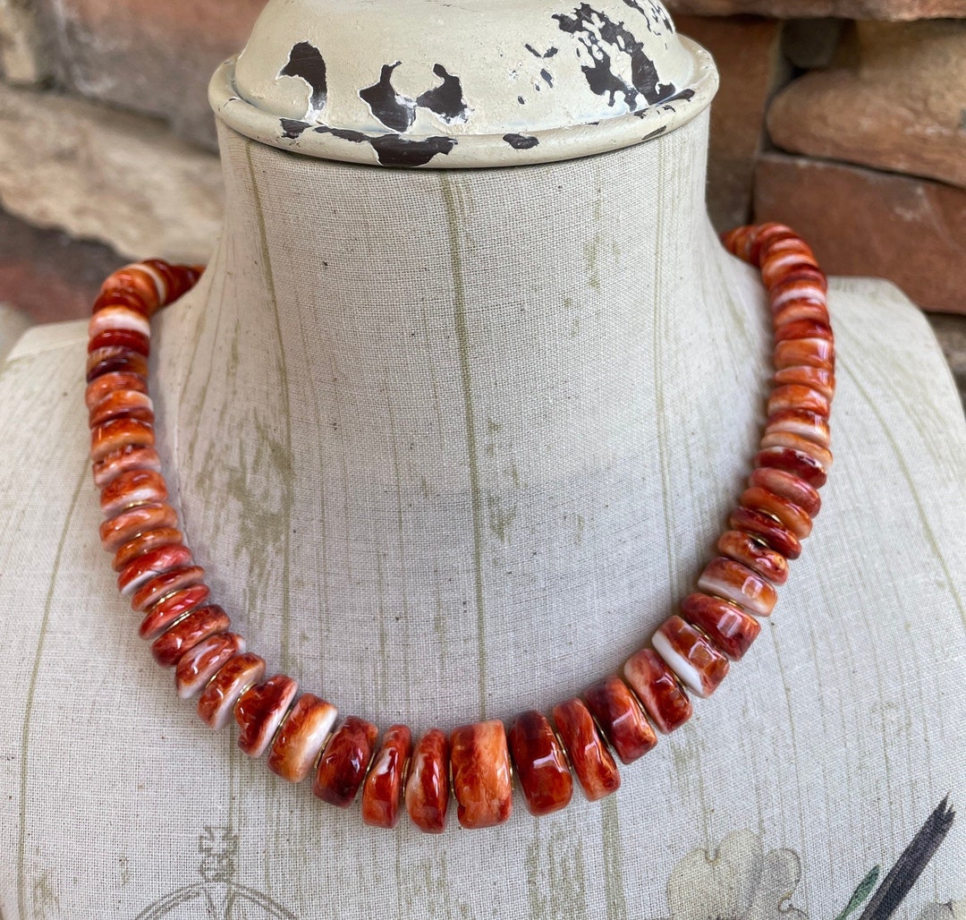 986 - Massive Spiny Oyster Necklace - Etsy