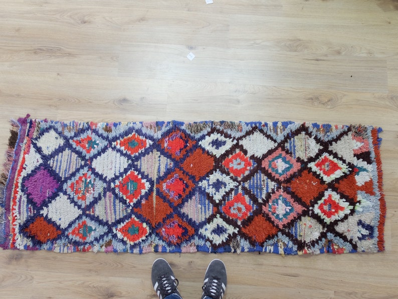 70 X 23 Inches-rug Moroccan . Vintage Azilal Rug Hand Woven by - Etsy