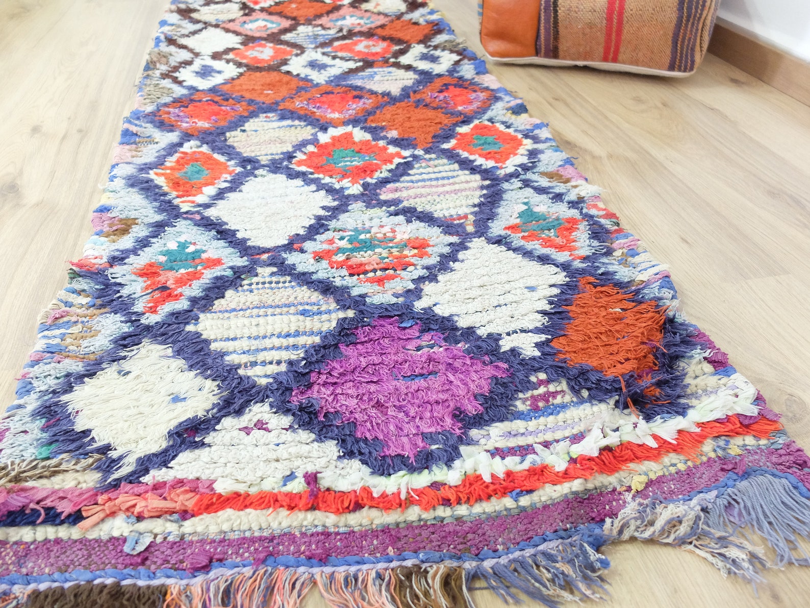 70 x 23 inches-Rug Moroccan . Vintage Azilal Rug Hand Woven by | Etsy