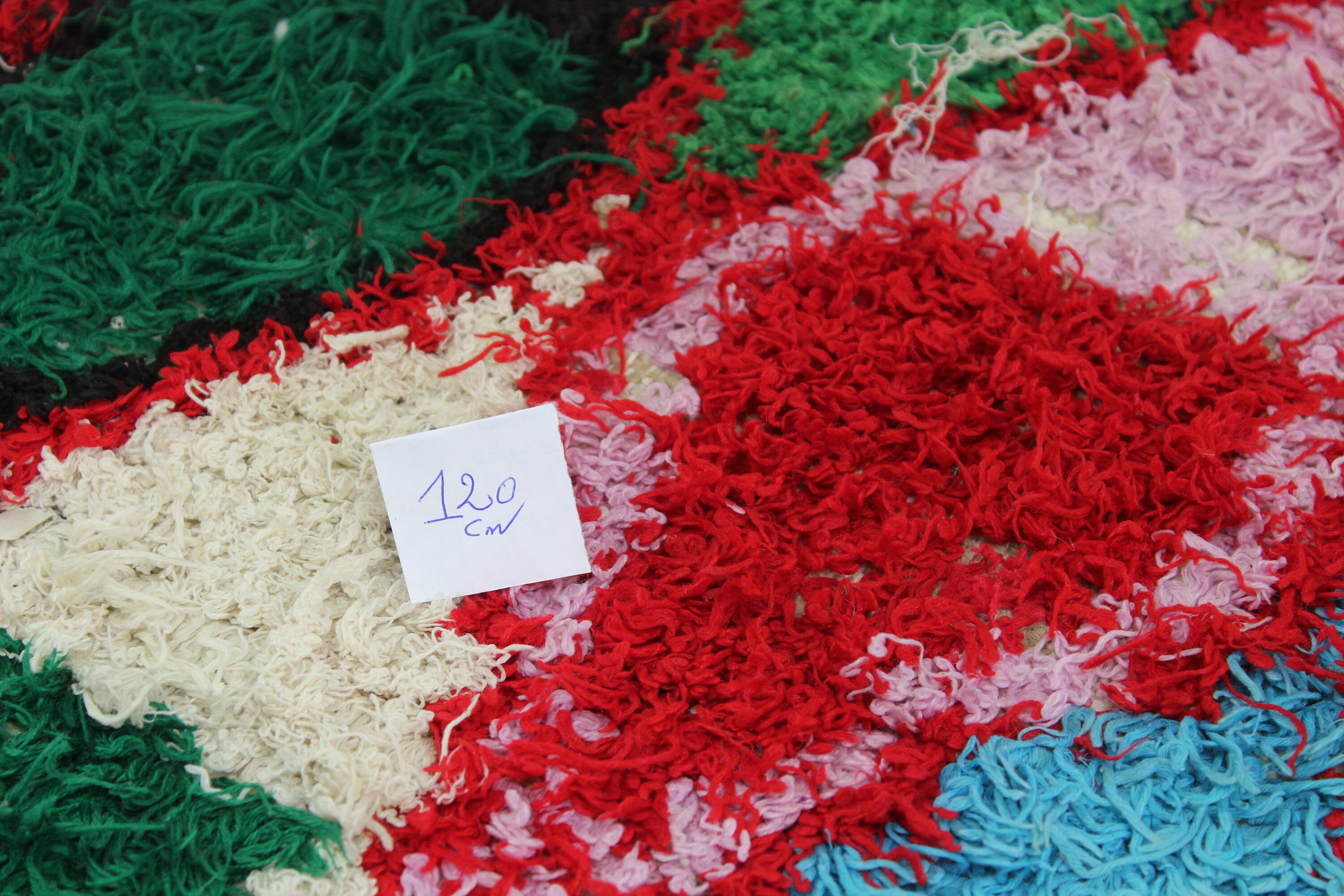 47 inches Round Rug Moroccan . Vintage Azilal Rug Hand Woven | Etsy