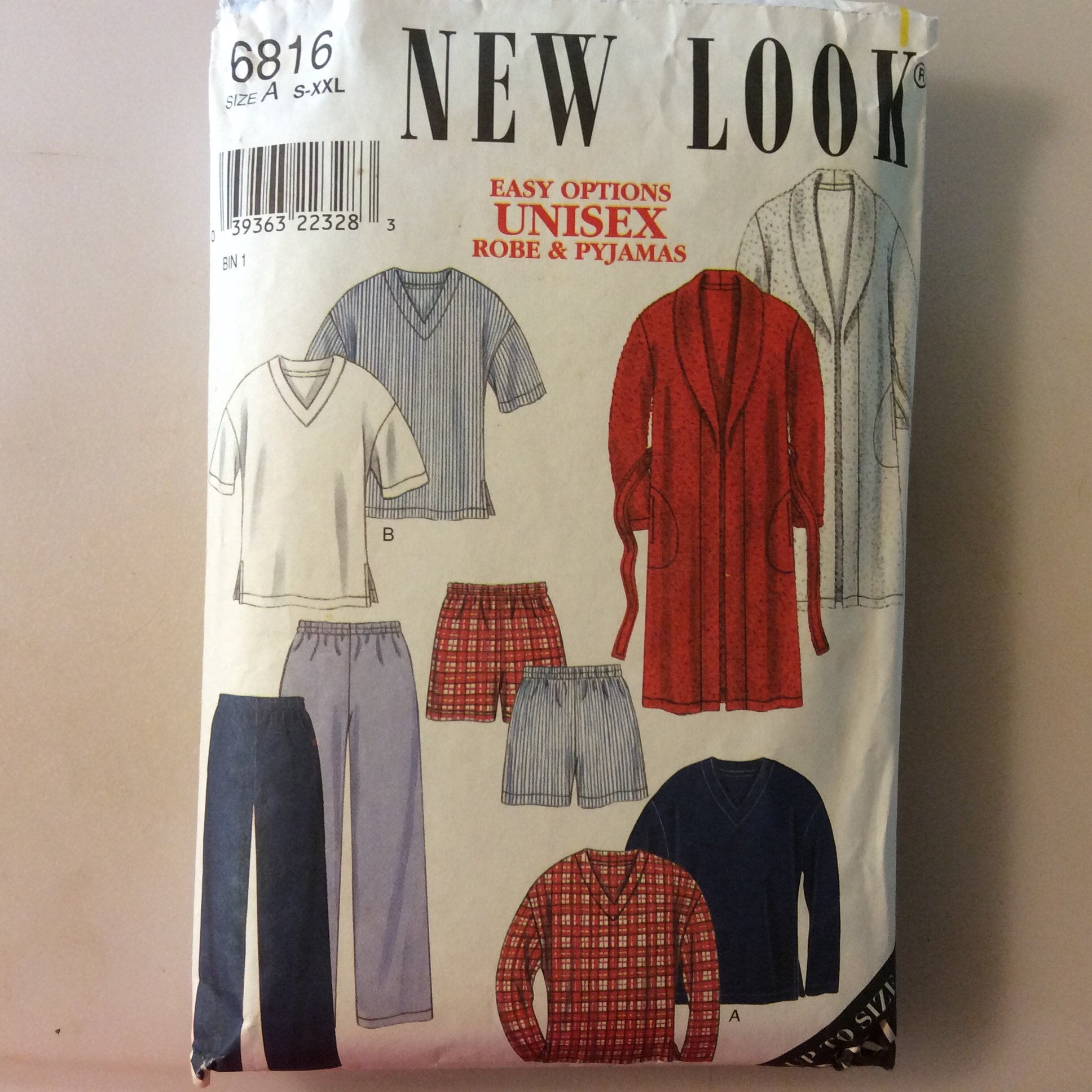 Sewing Patterns Sewing & Needlecraft New Look 6816 Unisex Robe ...