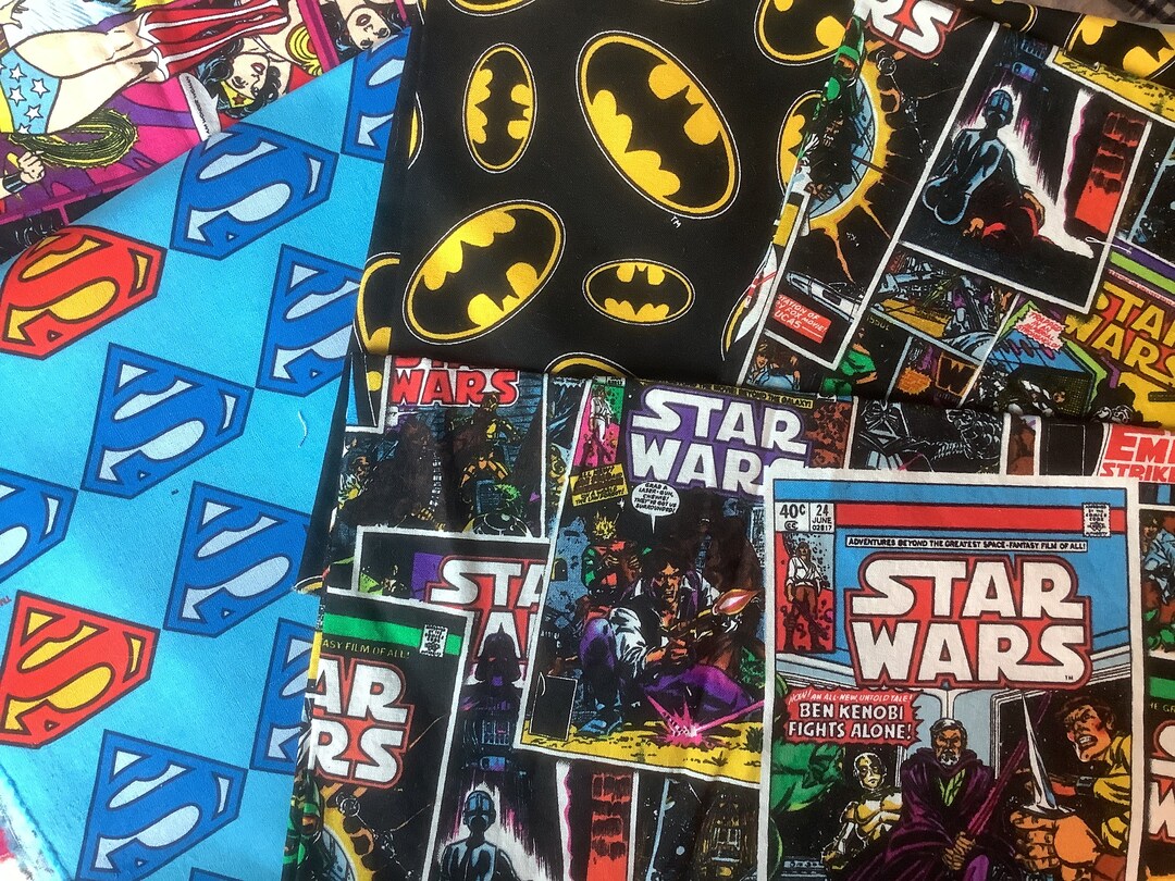 Pre Cut Fat Quarter Bundle 5 Licensed Characters Fabrics Disney Fabric ...