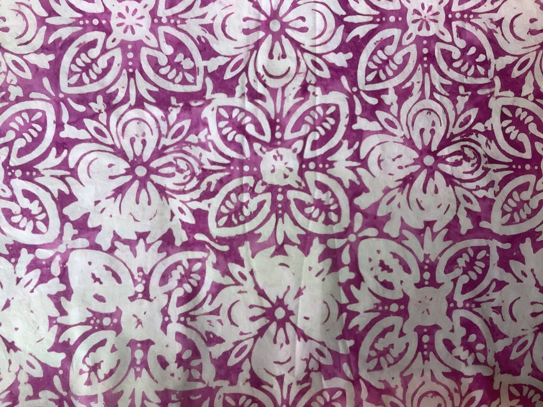 BATIK in Pink and Magenta Swirls Batik Fabric FAT QUARTER - Etsy