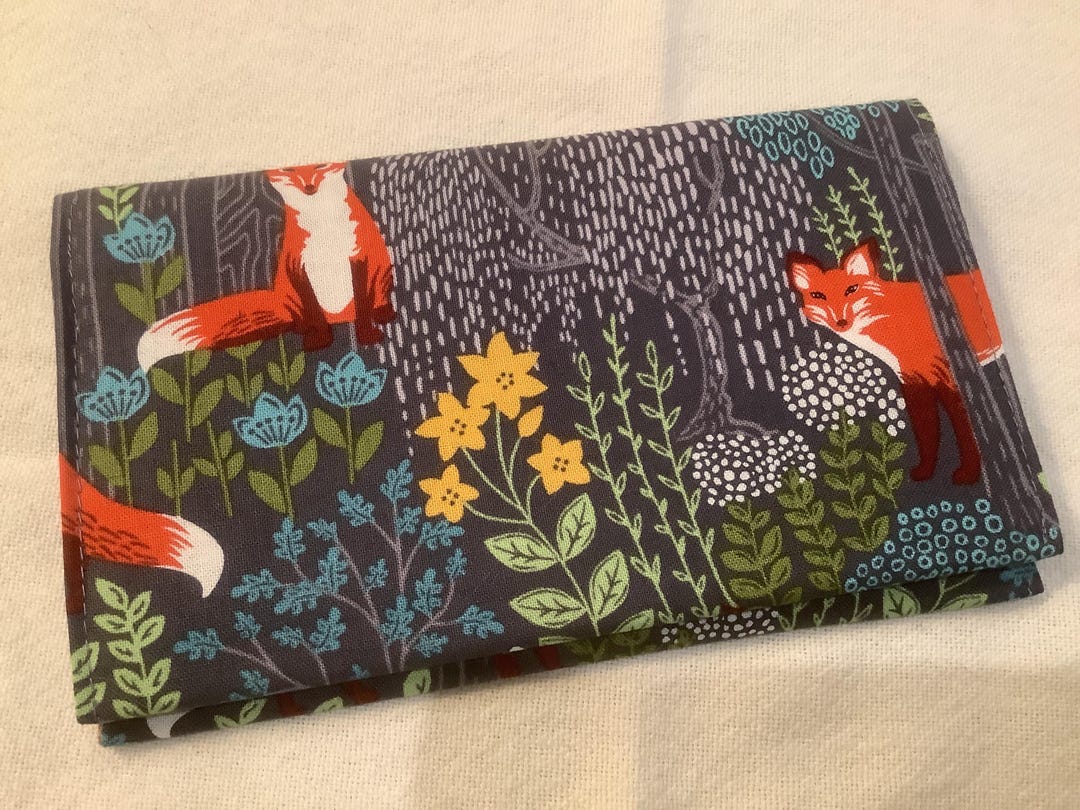 Checkbook Wallet, Checkbook Cover, Batik Fabric Checkbook, Checkbook ...