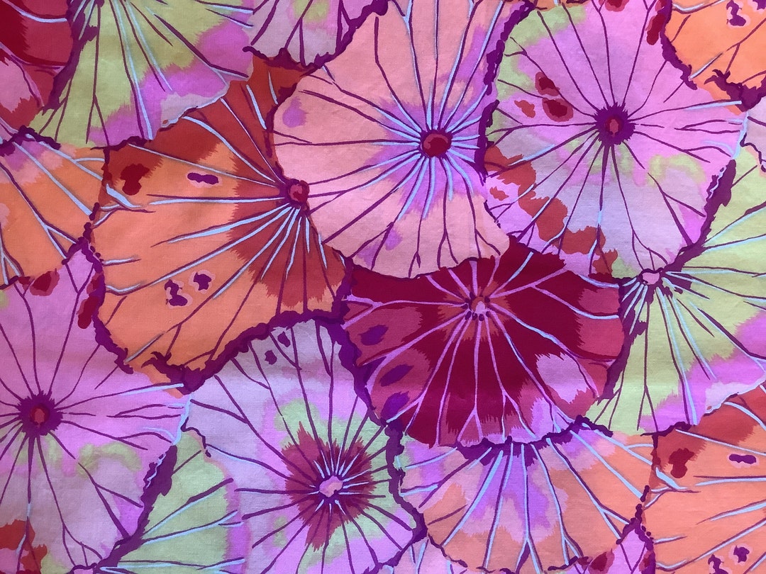 Lotus Leaf Red, Kaffe Fassett Fabric, Kaffe Red Fabric Cotton Fabric ...