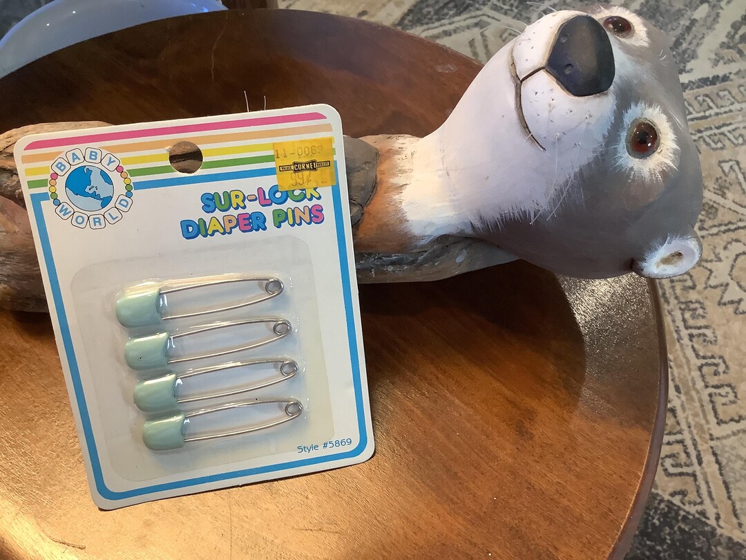 Sur-lock Diaper Pins * Stainless Steel * Brand New - Etsy